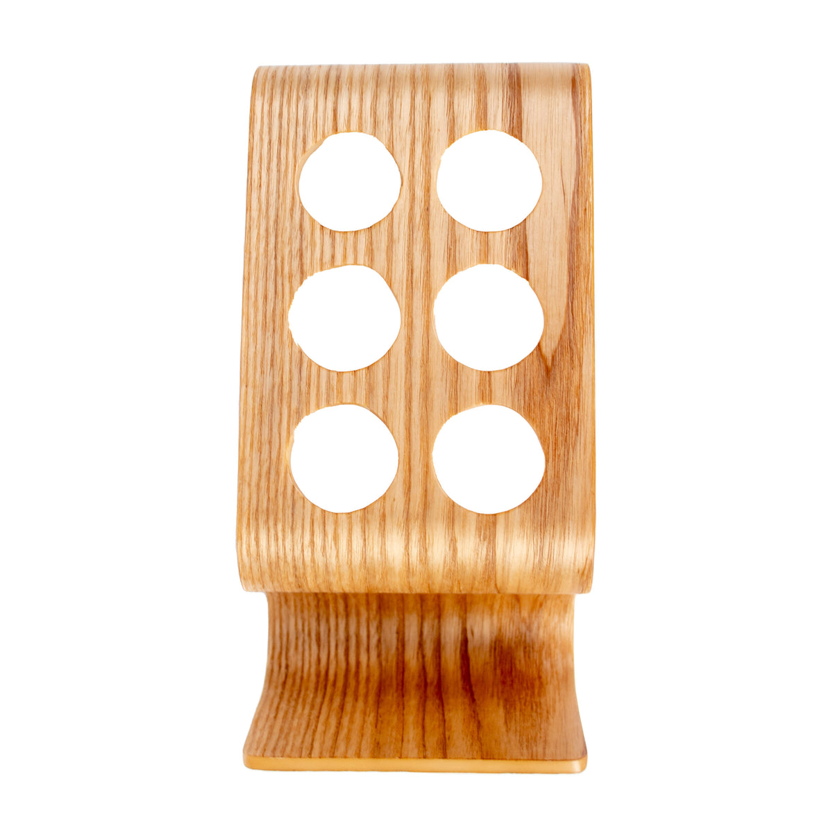 Light Wood Grain Capsule Stand W/ Condiment Slot – Amenity Services